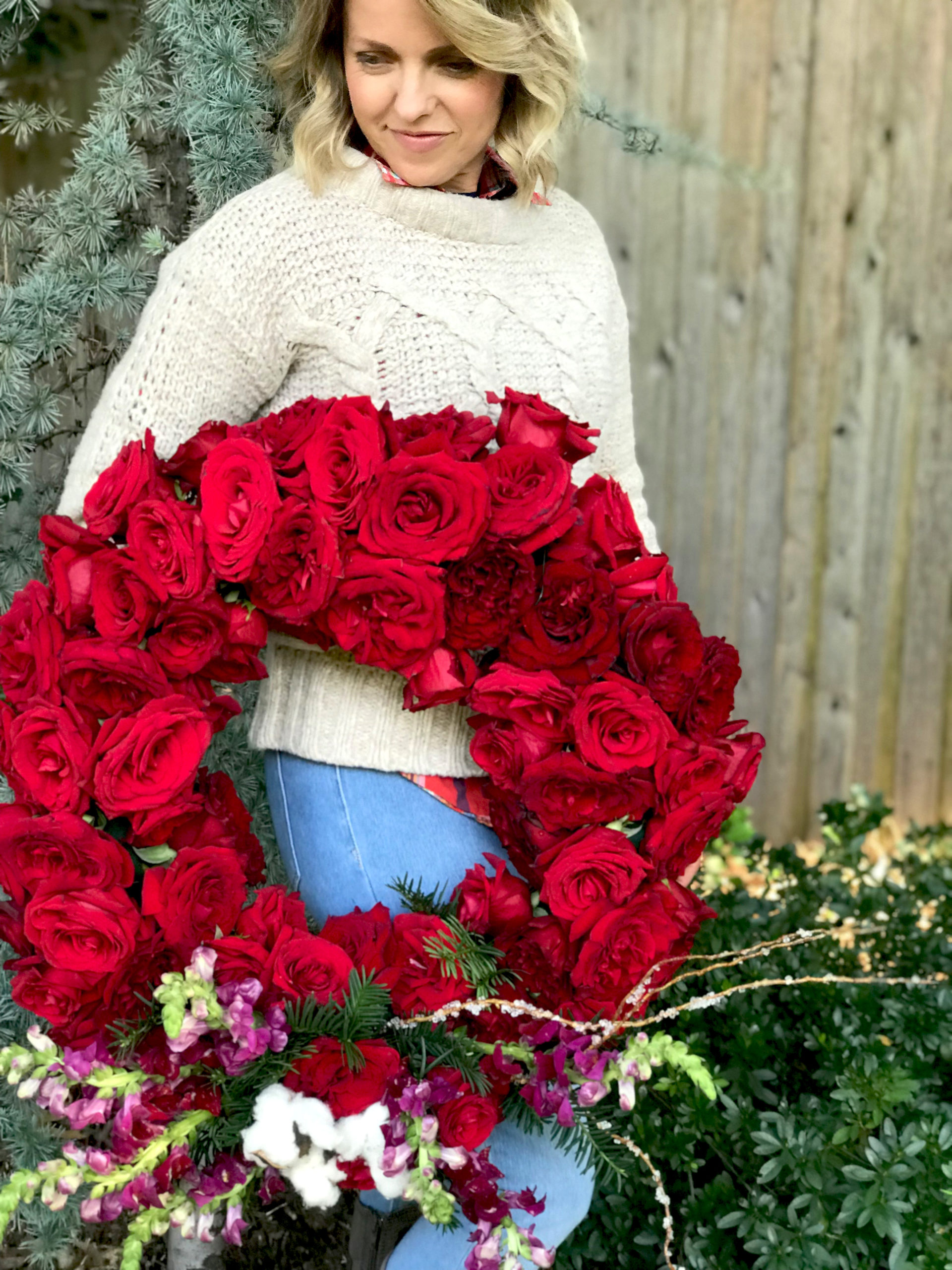 DIY Fresh Floral Wreath - My Mayberry Lane